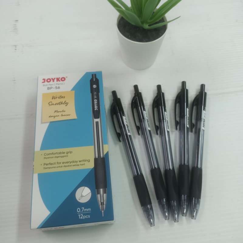 Jual Ball Pen Pulpen Pena Joyko Bp-56 0.7 Mm - Hitam Di Seller Wiki ...