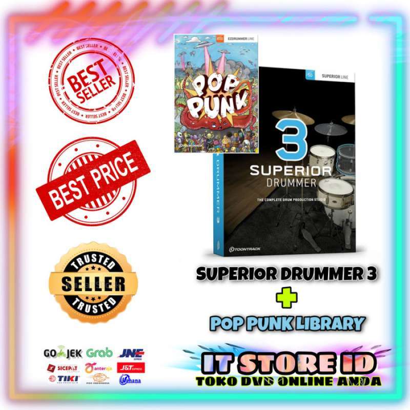 Promo Superior Drummer 3 Pop Punk (vst Full Lisensi) Diskon 10% Di Seller Itstoreid Official ...