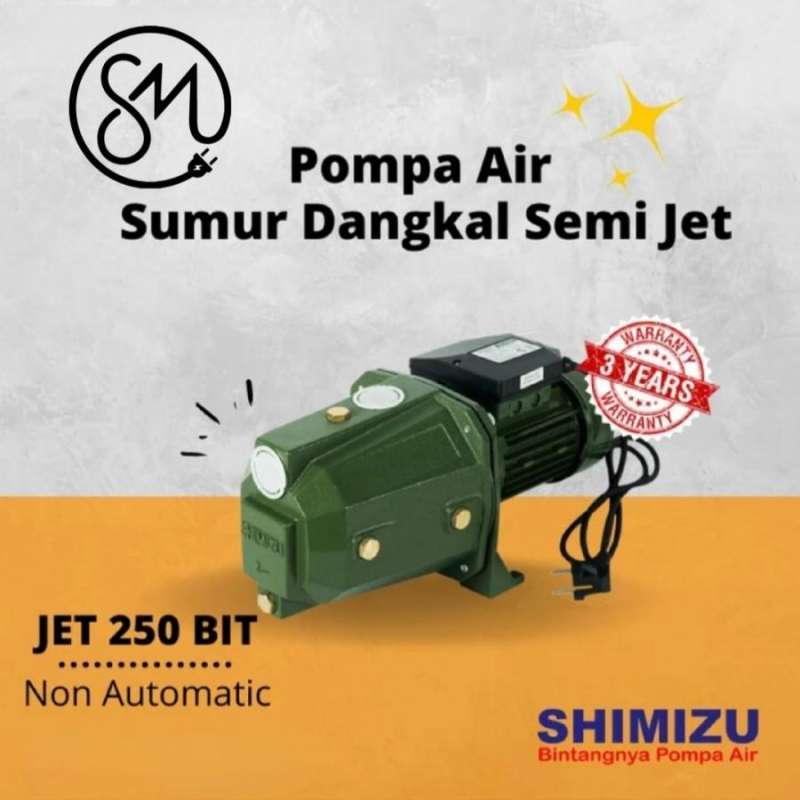 Jual Pompa Air Shimizu Jet 250 Bit Semi Jet Jet250bit 250bit Non Otomatis Di Seller Sinar ...