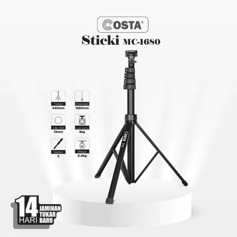 Jual Costa Sticki Mc-1680 Tripod Monopod Multifunction Stand Live ...