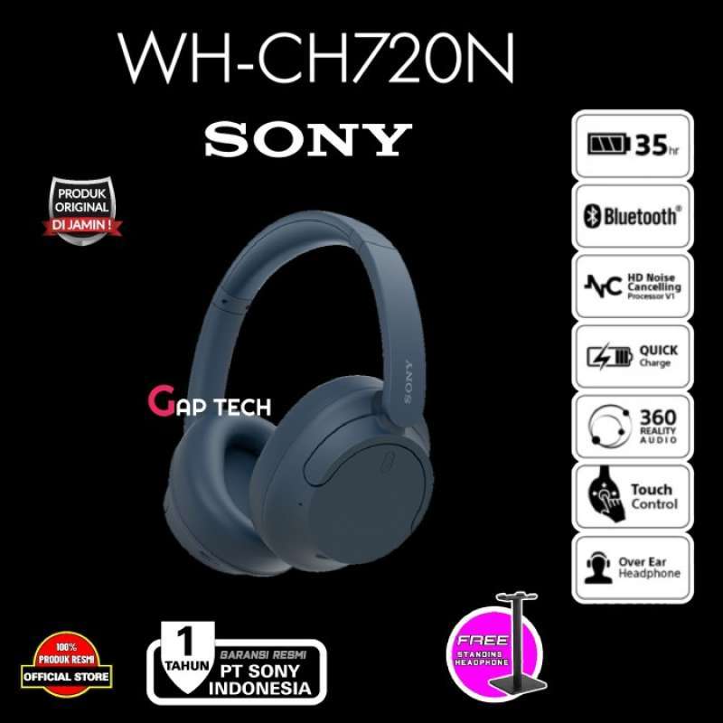 Jual Sony Wh Ch720n / Ch 720n Successor Wh Ch710n Nc Bluetooth Headphone - White Di Seller ...