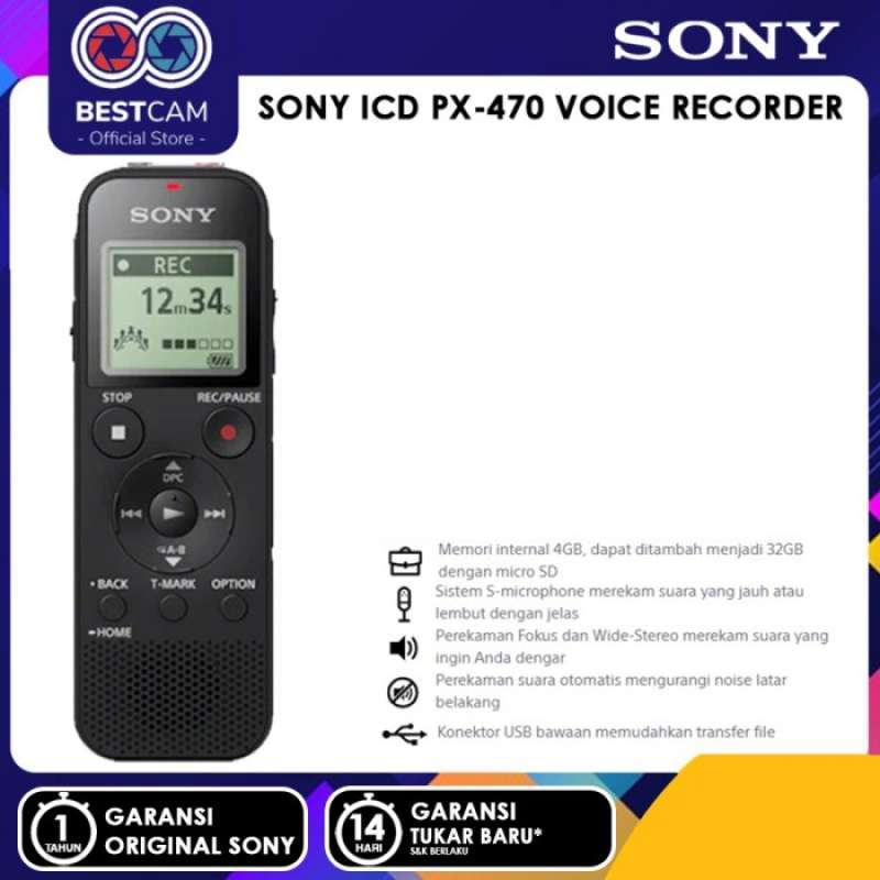 Jual Sony Icd-px-470 Voice Recorder - Paket 4 Di Seller Circlet ...