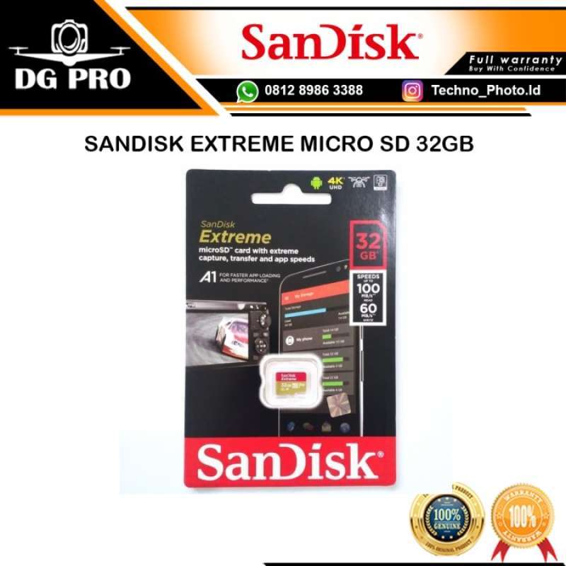 Jual Sandisk Extreme Micro Sd 32gb Memory Camera Hp Drone Gopro Di Seller Circlet - Cengkareng ...