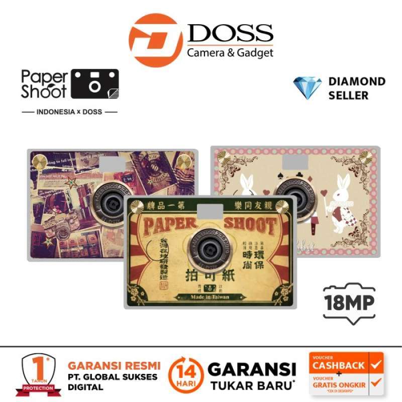 Jual Paper Shoot Paper Camera Retro Designs Series 18mp - Old Fasion Di ...