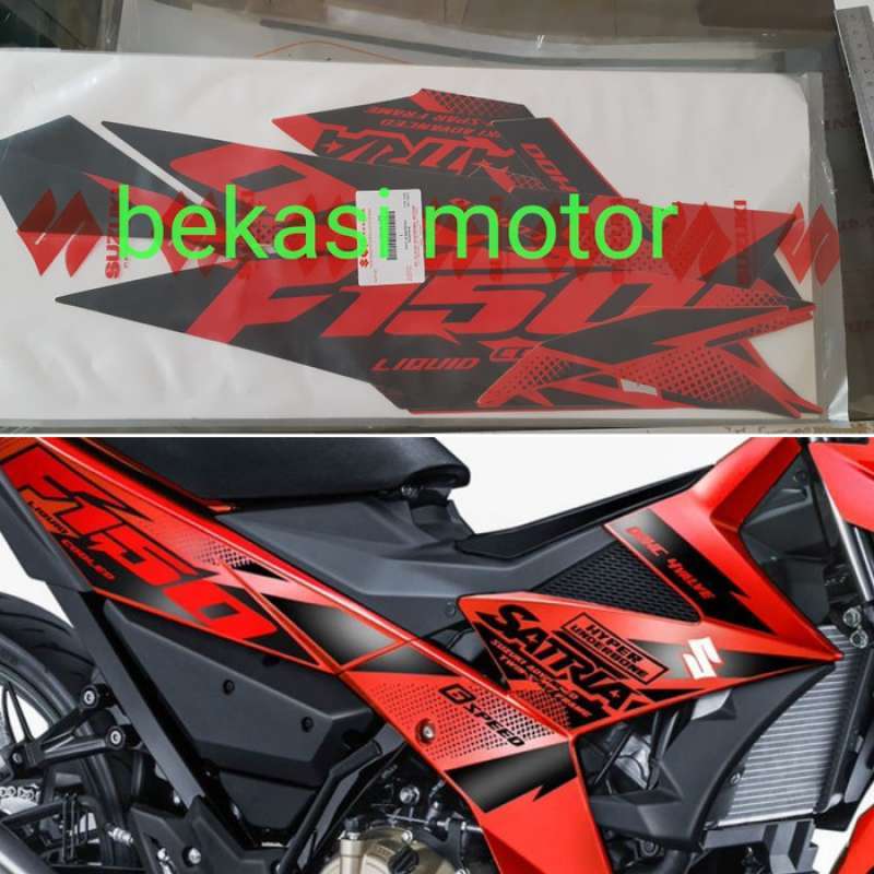 Promo Sticker Striping Suzuki Satria Fu F1 Fi Injeksi Original Merah ...