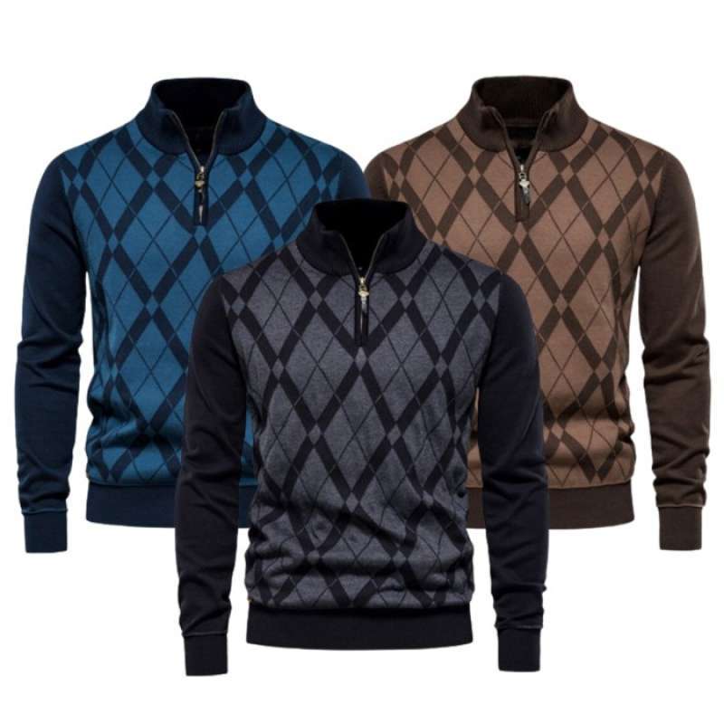 Jual Sweater Rajut Pria Glenn Keren Bahan Tebal Rajutan Premium Quality ...