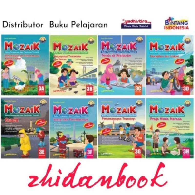 Promo Ori Efektif Buku Mozaik Tematik Kelas 3 - 3a.3b.3c.3d.3e.3f.3g.3h ...