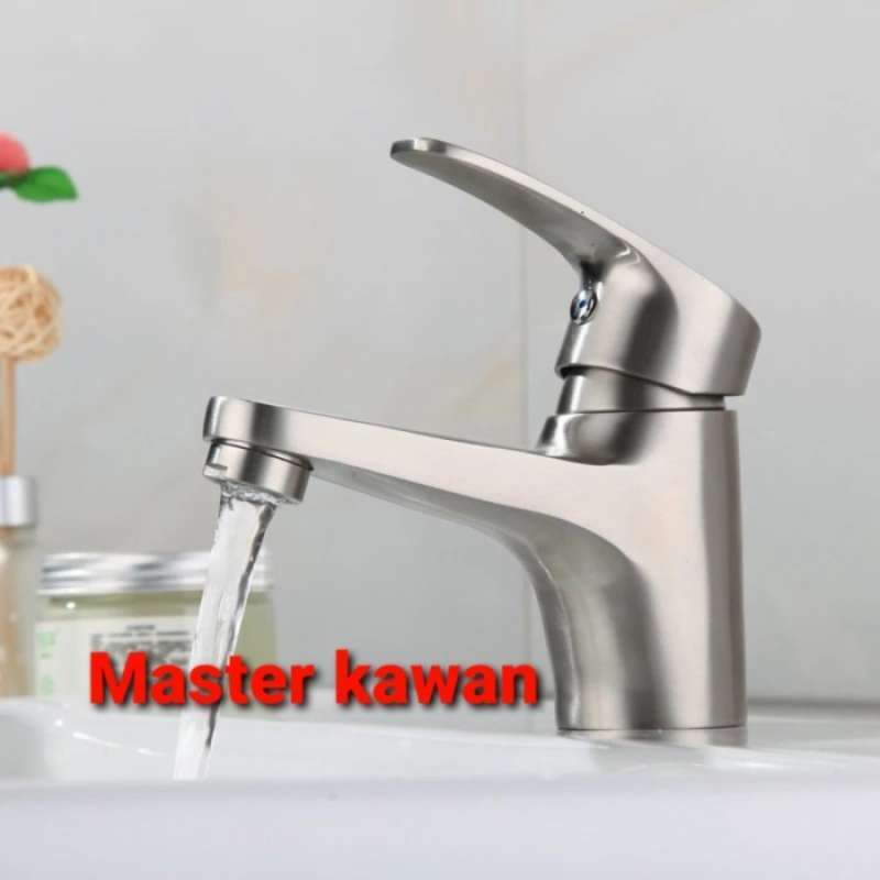 Promo Kran Wastafel Stainless Sus 304 Model Angkat/keran Cuci Tangan ...