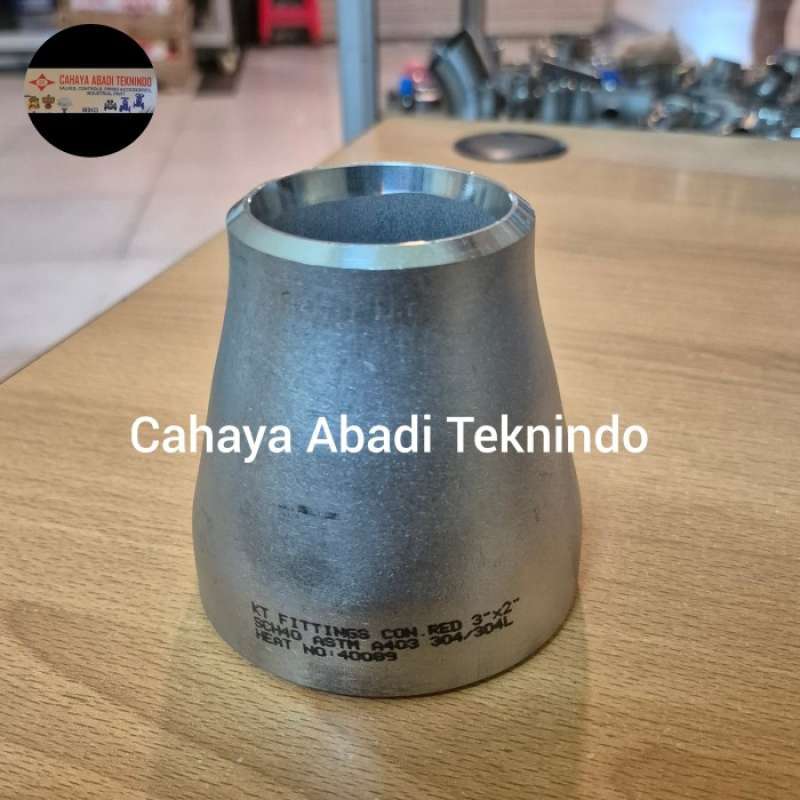 Promo Reducer Las Ss304 Sch40 Size 3 X 2 - Reducer Las Stainless Sch 40 ...