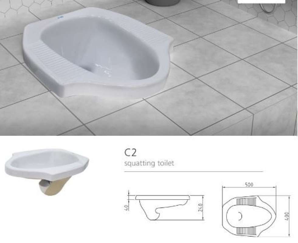 Promo Closet Jongkok Ina Putih Biru/ Kloset Wc Toilet Keramik Pink ...