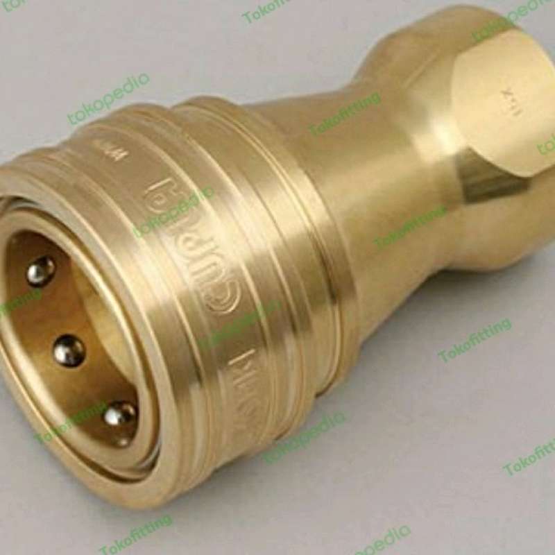 Promo Nitto Kohki 8s-a Brass Cupla 1 Inch Female Thread Socket Nbr Seal ...