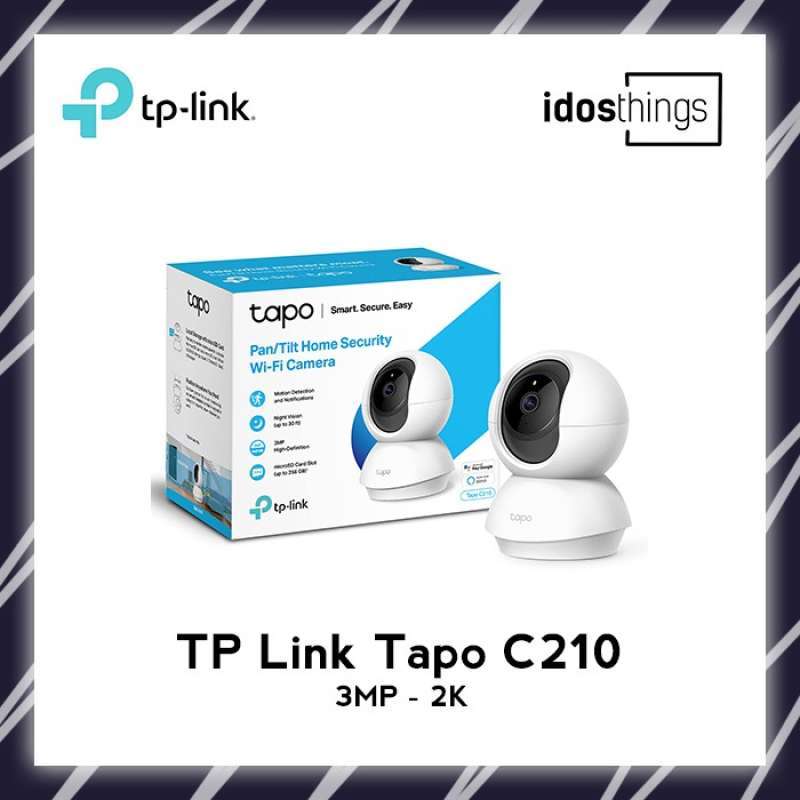 Promo Tp Link Tapo C210 - Pan/tilt Home Security Wi-fi Camera Ip Cctv ...