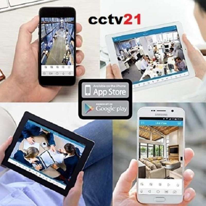 Promo Paket Lengkap 4 Cctv High Tech 2mp+dvr 4ch 5mp+monitor 10+kb 40m ...