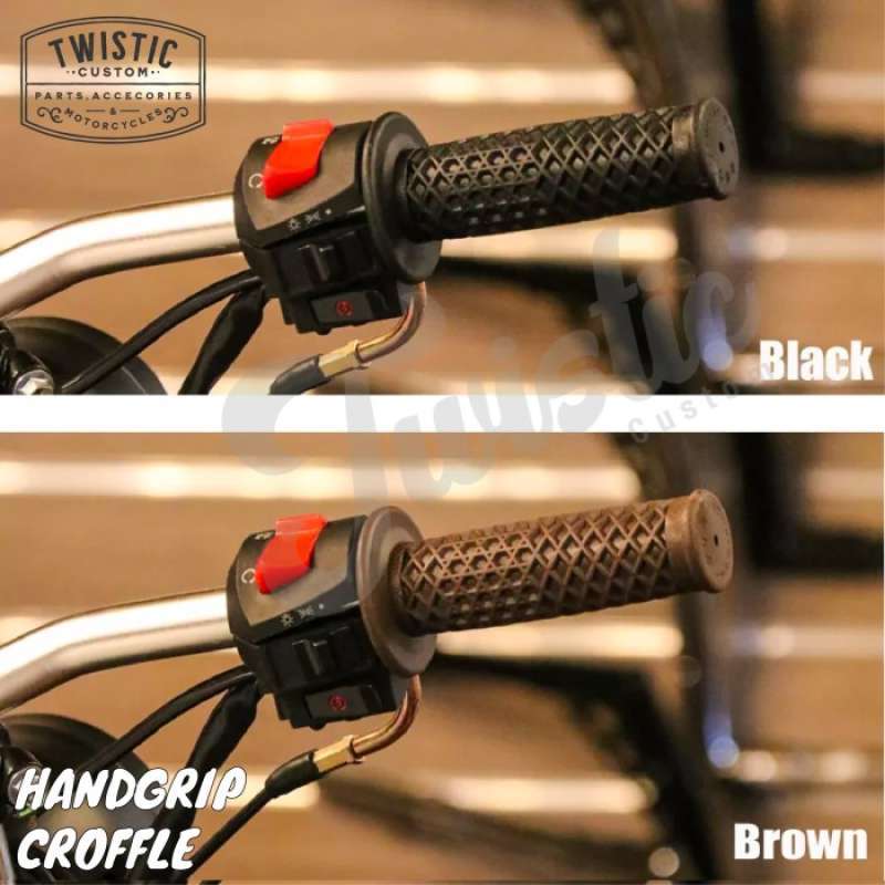 Promo Handgrip Handle Grip Wajik Croffle Motor W175 Xsr Benelli Keeway ...