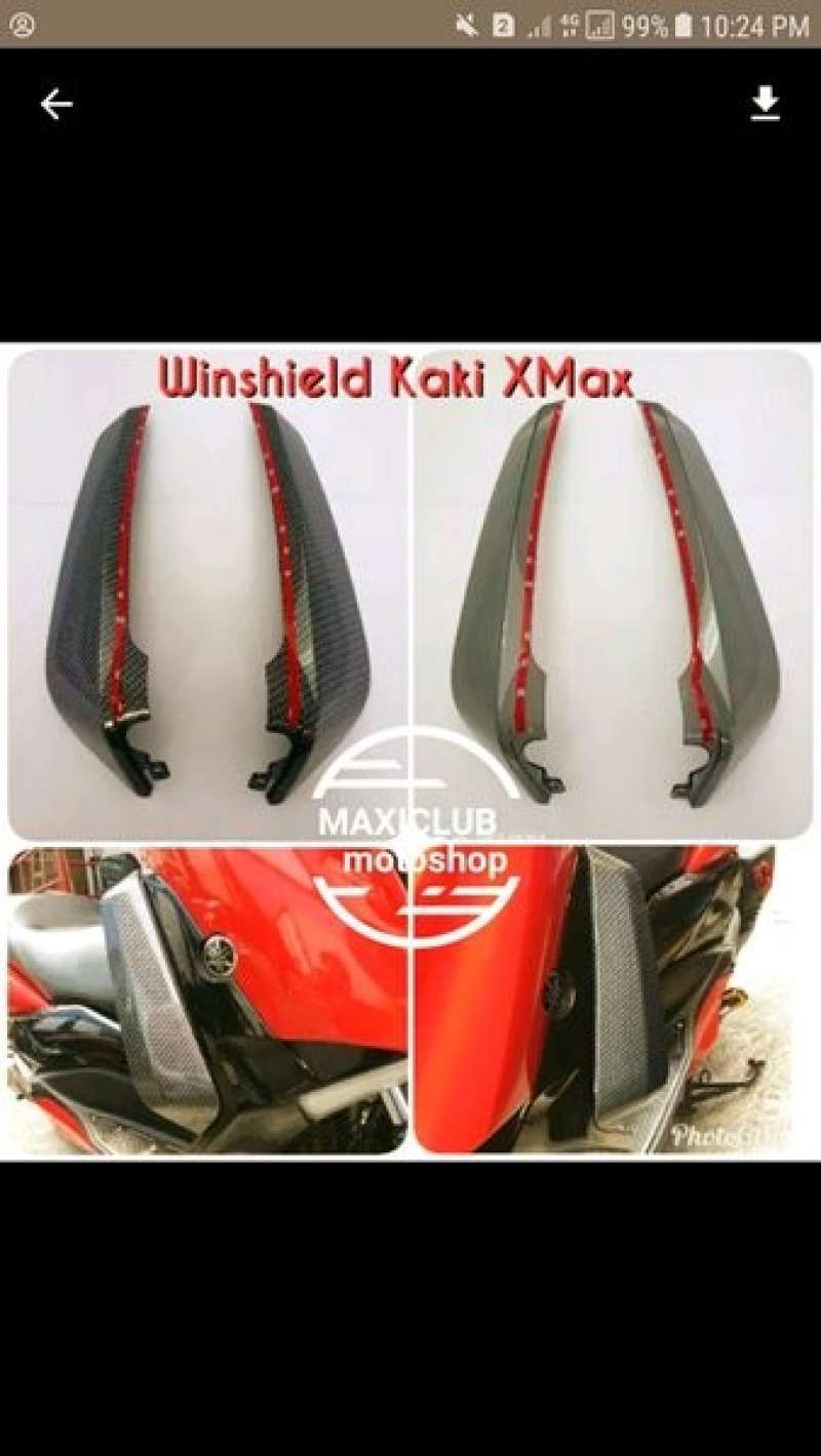 Promo Variasi Xmax Windshield Kaki Pelindung Kaki Bodykit Sayap Nemo ...