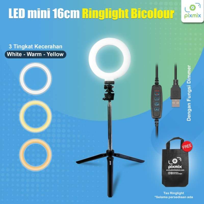 Jual Led Mini 16 Cm Ringlight Bicolour | Paket Dengan Mini Stand Di Seller Circlet - Cengkareng ...