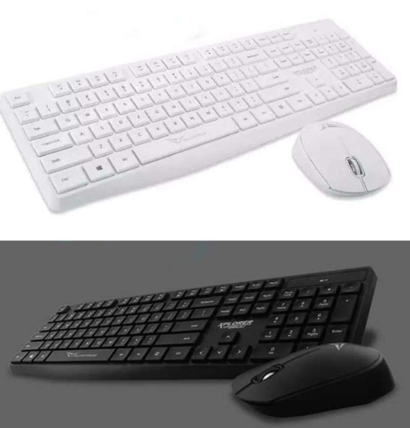 Promo Ultra Slim Keyboard And Mouse Wireless Bluetooth Set Bundle Black ...