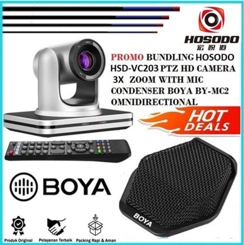 Promo Hosodo Ptz Camera Hsd-vc203 3x Zoom With Conference Mic Boya By ...