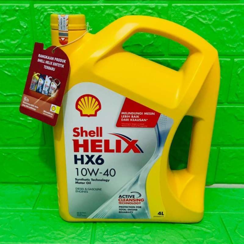 Promo Oli Shell Helix Hx6 10w-40 4l / Gratis Filter Oli Diskon 23% Di ...