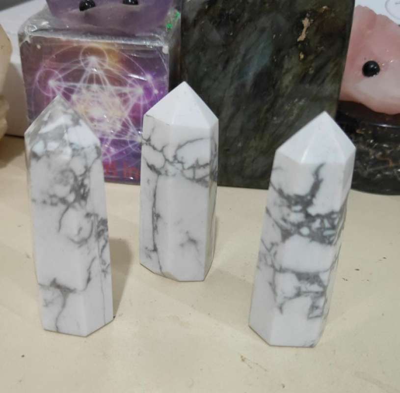 Jual Natural Tower Howlite Point Wand 5-6 Cm (harga Per Pcs) Di Seller ...
