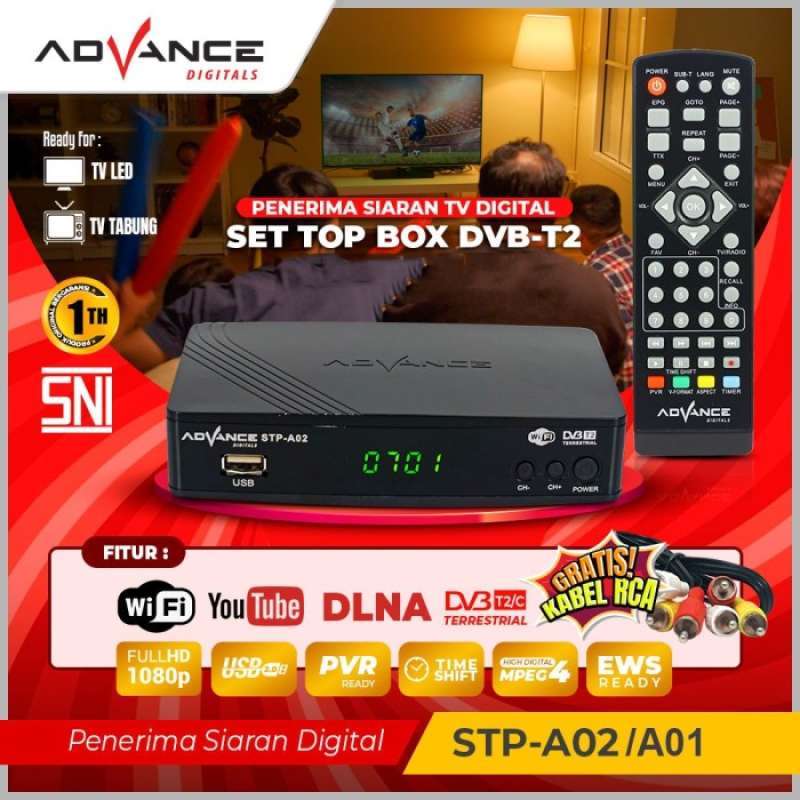 Promo Set Top Box Stp-a02 Stb Penerima Siaran Digital Full Hd - Stp-a02 & Wf-01 Diskon 23% Di ...