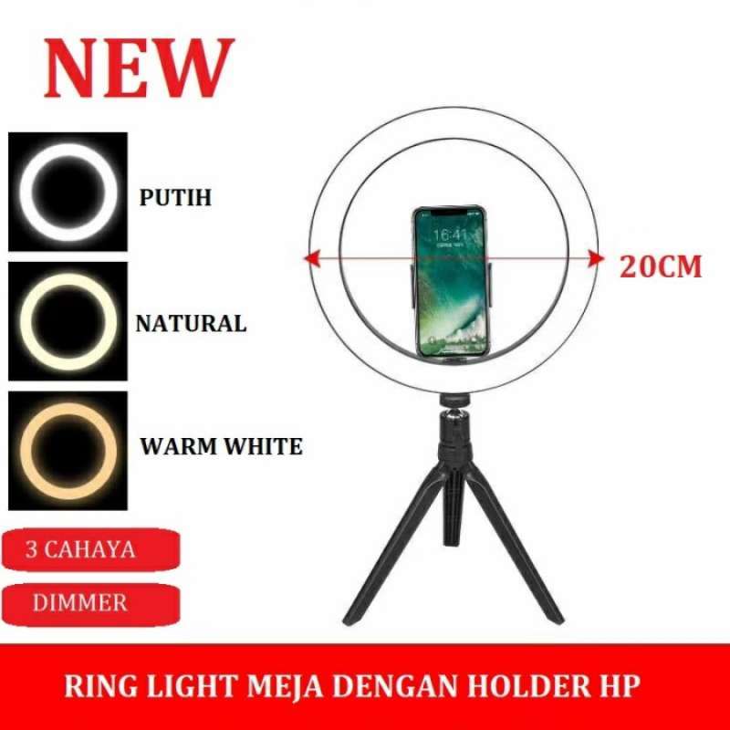 Promo Promo- Ring Light 20cm For Selfie Vlogger And Livestreamer Zoom ...
