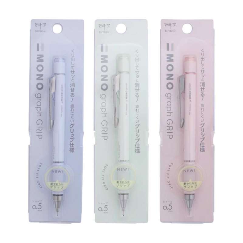 Jual Tombow Mono Graph Soft Fit Grip Grayish Colors 0.5mm Limited ...