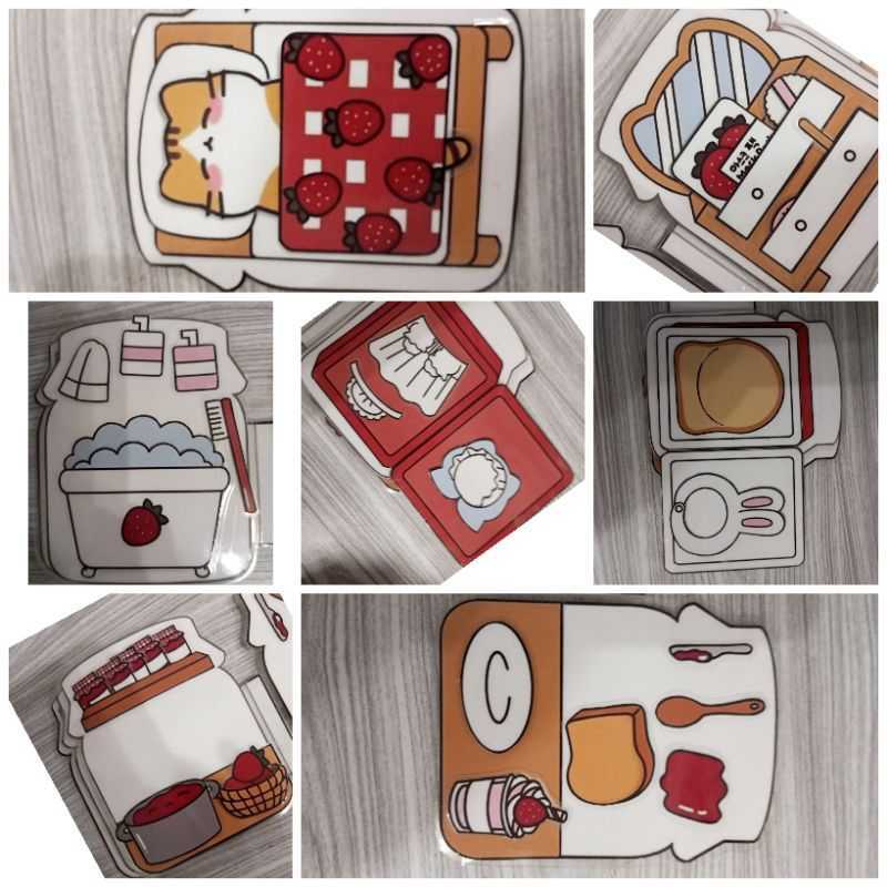 Promo Squishy Book Strawberry Jam/ Paper Doll Book Strawberry Jam ...