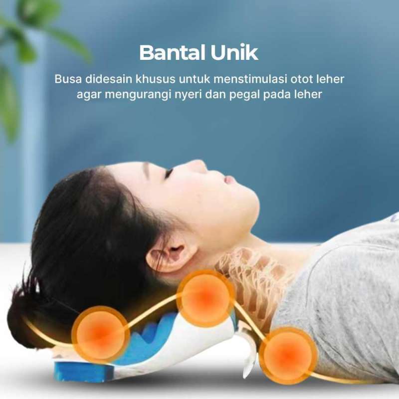 Jual Bantal Relaksasi Leher Punggung Neck Pain Relief Hbf001 Bantal ...