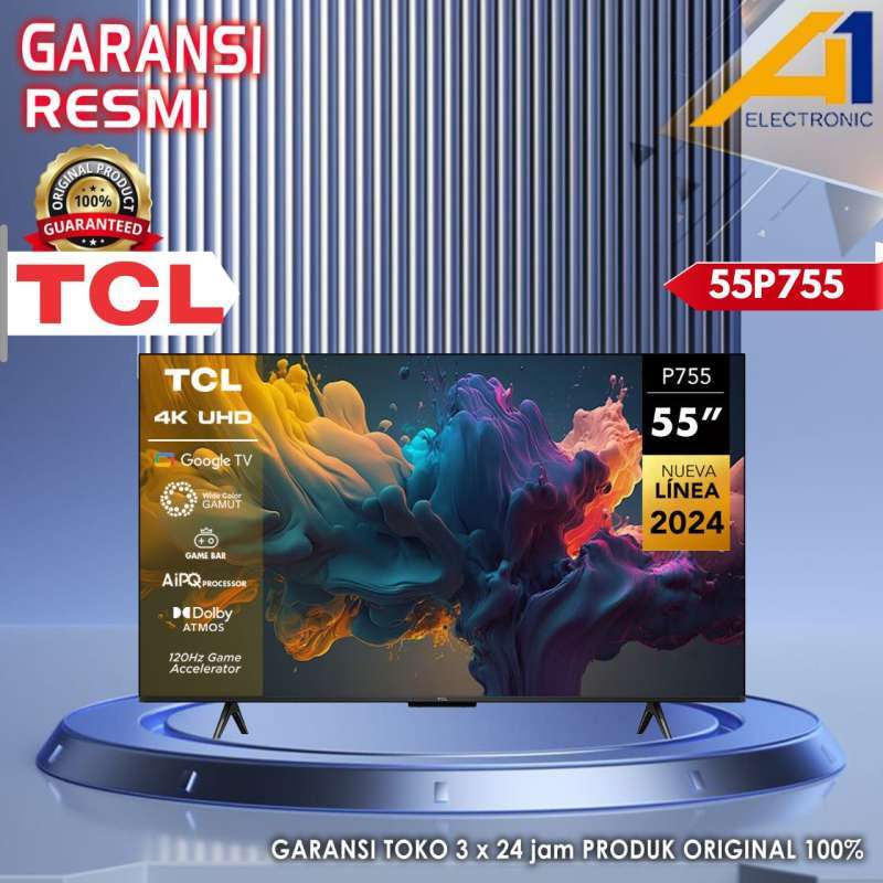 Jual Led Tv Tcl 55p755 / 55 P755 Google Tv 4k Uhd Hdr 10+ 55 Inch Di ...