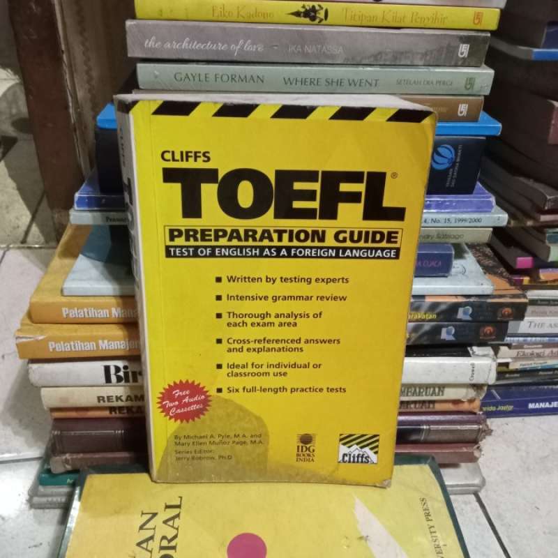 Jual Ori Buku Cliffs Toefl Preparation Guide Tanpa Kaset Di Seller ...