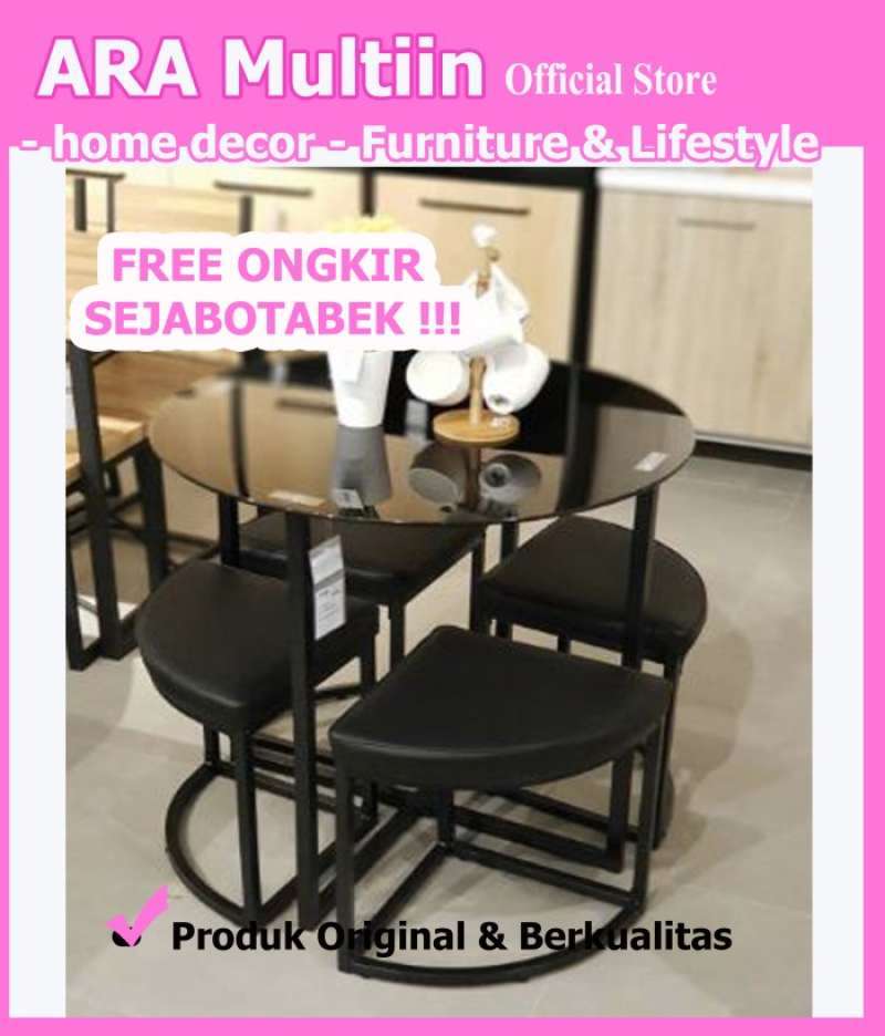 Promo Informa Zeus Set Meja Makan 4 Kursi Dan 1 Meja Baru - Putih ...