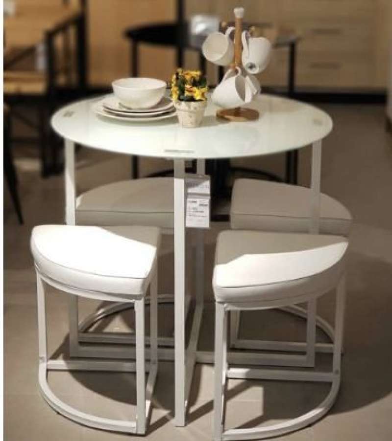 Promo Informa Zeus Set Meja Makan 4 Kursi Dan 1 Meja Baru - Putih ...