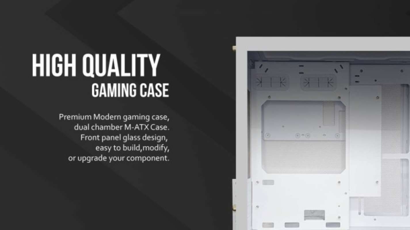 Promo Prime X [ Km ] Glass - Matx Gaming Case - Hitam | Putih Diskon 23 ...