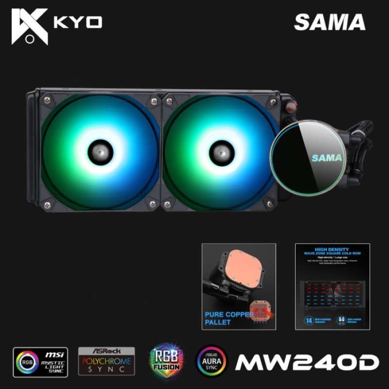 Promo Kyo Sama Mw240d Argb Aio Liquid Cooling 240mm Aio 240 Garansi ...