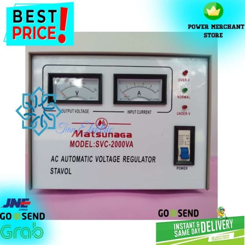 Promo Matsunaga Stabilizer 2000 Watt / Stavol Svc-2000va Diskon 23% Di ...