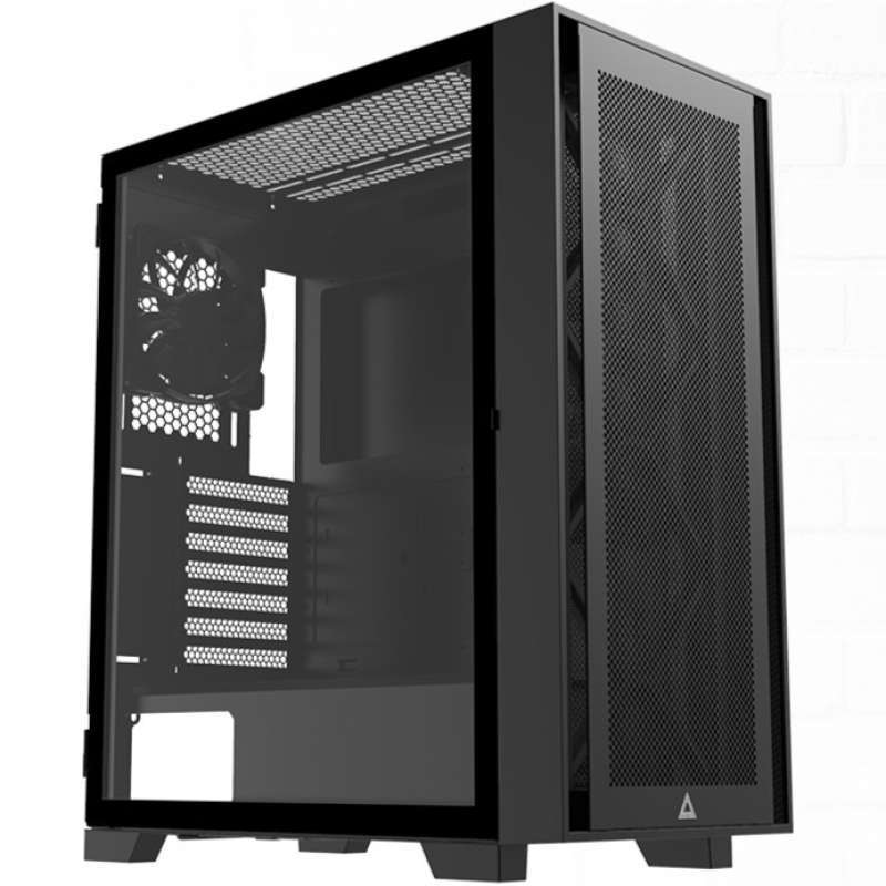 Promo Montech Air 1000 Lite Black Tempered Glass Case Casing Gaming ...