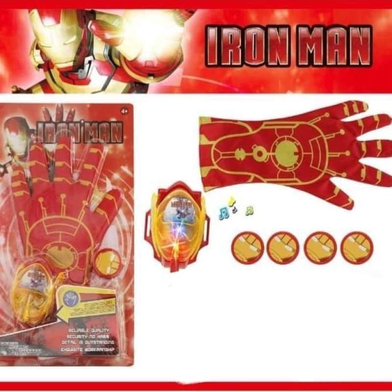 Jual Sarung Tangan Ultraman/ Ironman (tembak Dan Bunyi) Di Seller My ...