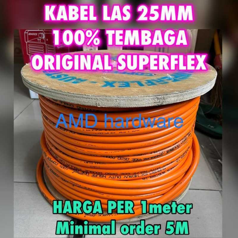 Jual Kabel Las Full Tembaga 25mm Eceran Welding Cable Nlg (daiden ...