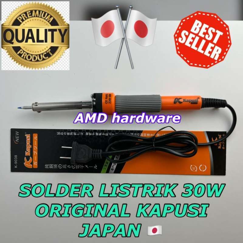 Jual Solder Listrik 30 40 Watt Tekiro Kapusi Tang Las Kawat Besi Timah ...