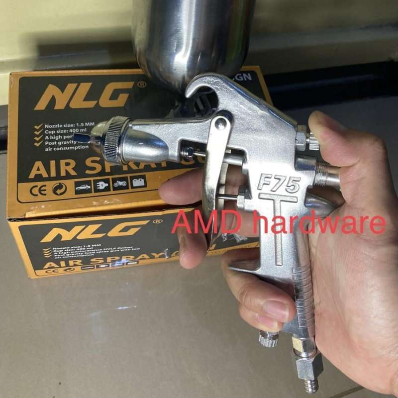 Jual Spray Gun Tabung Atas F75gn Alat Semprot Cat Kompresor Angin Nlg ...