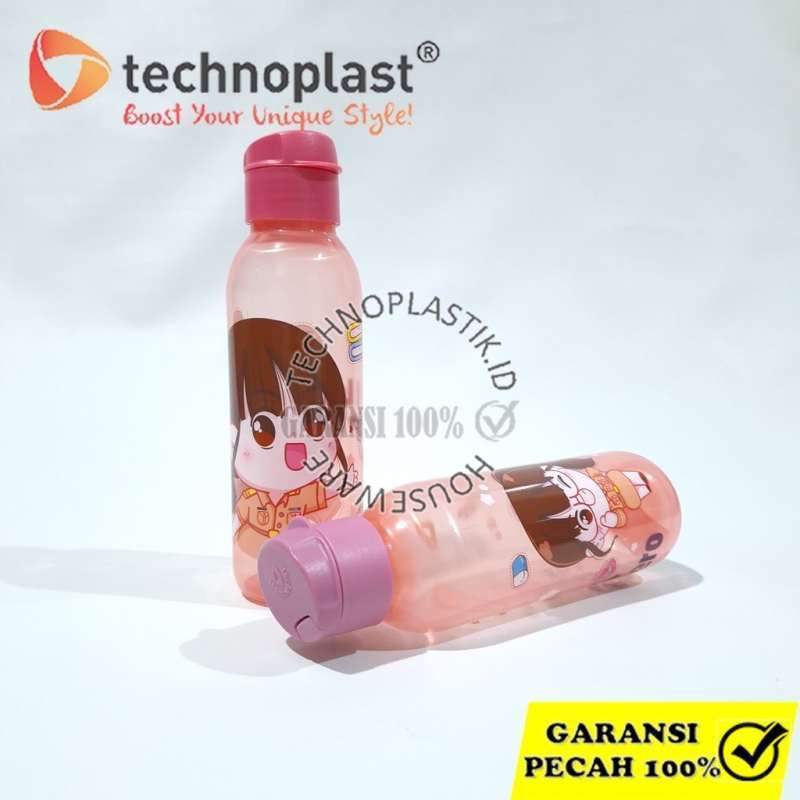 Jual Technoplast Botol Minum Mealtime Magic Fancy Bottle 530ml Pp05 - Pink Dessert 530ml Di ...