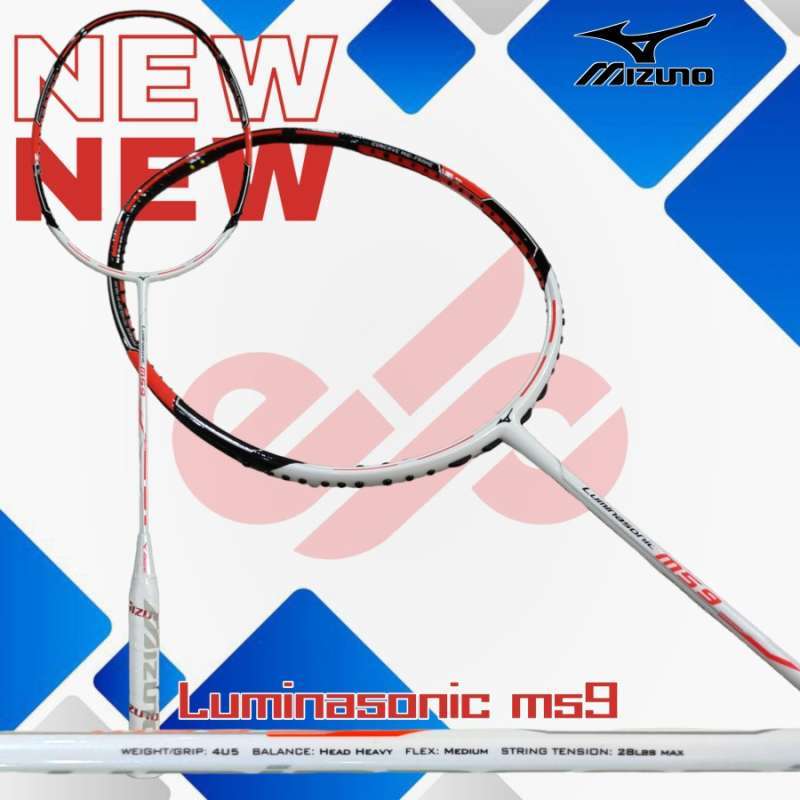 Jual Raket Badminton Mizuno Luminasonic Ms9 Bulutangkis - Senar Mzn + Grp Di Seller Indah Sukses ...