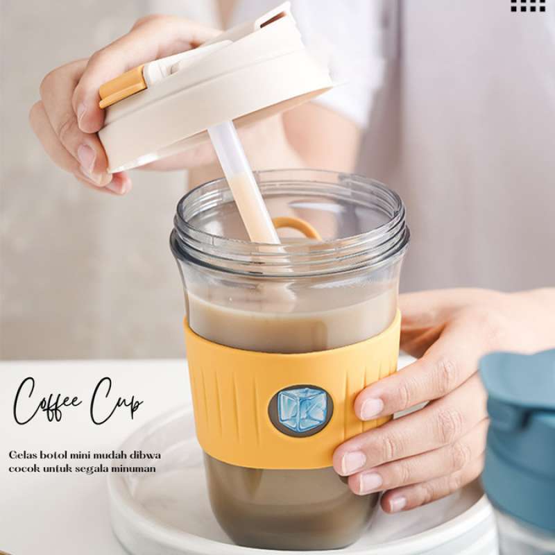 Promo Tumbler Gelas Mug Kopi Gelas Minum Travel Coffee Cup Silicone ...
