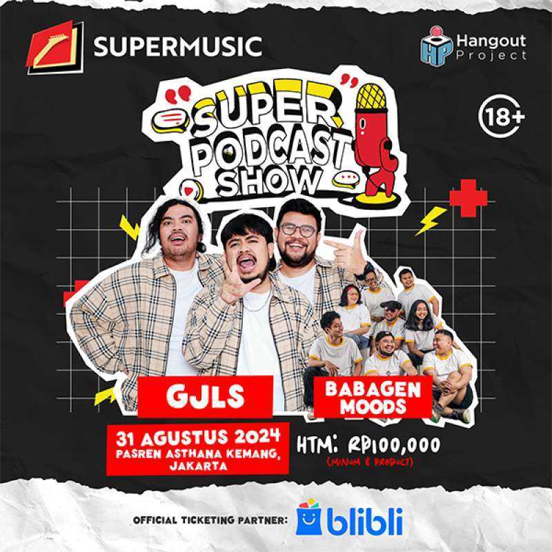Jual Super Podcast Show 2024 (jakarta, 31 Agustus 2024) - Podcast Gjls ...
