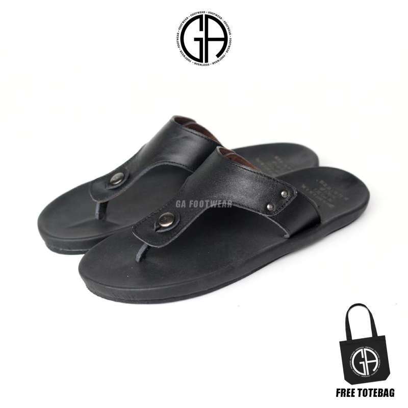 Promo Revolc - Sandal Pria Kulit Asli Sendal Jepit Pria/cowok Original ...