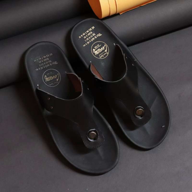 Promo Revolc - Sandal Pria Kulit Asli Sendal Jepit Pria/cowok Original ...