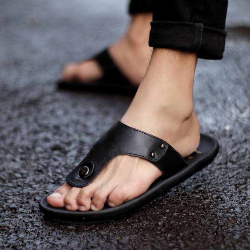 Promo Revolc - Sandal Pria Kulit Asli Sendal Jepit Pria/cowok Original ...