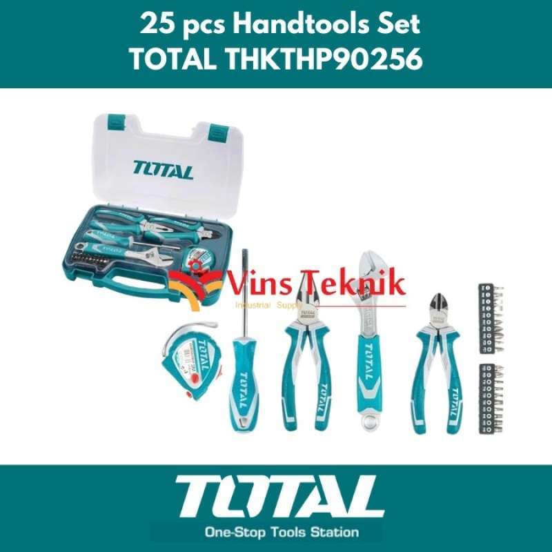 Promo Tool Kit Tool Set Total Thkthp90256 25pcs Handtools Set Diskon 23% Di Seller Kulee Store ...