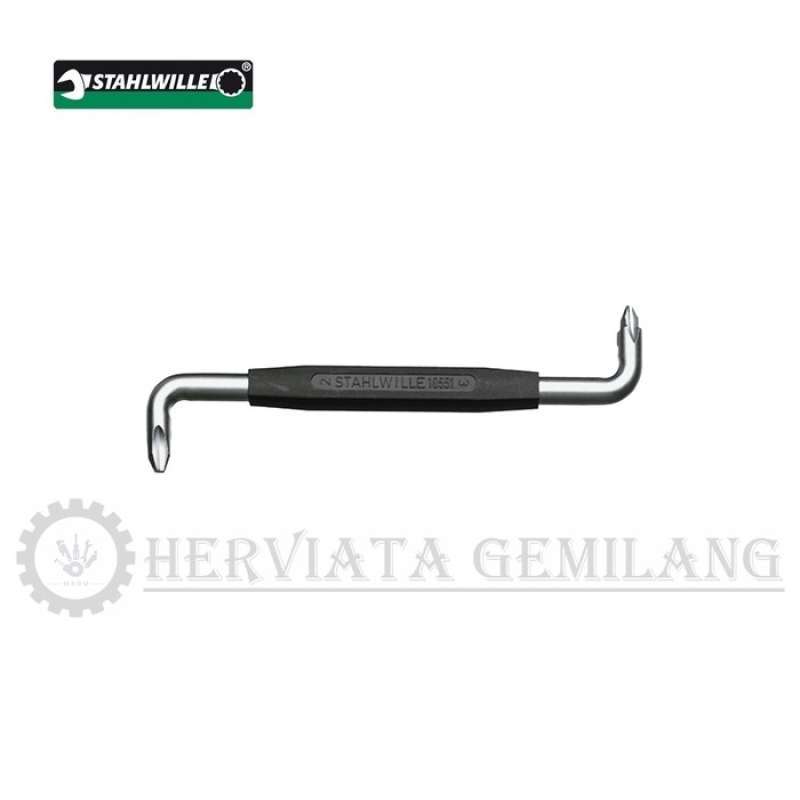 Promo Stahlwille Offset Phillips-recess Screwdriver Ph2 X Ph3 / Obeng Z ...